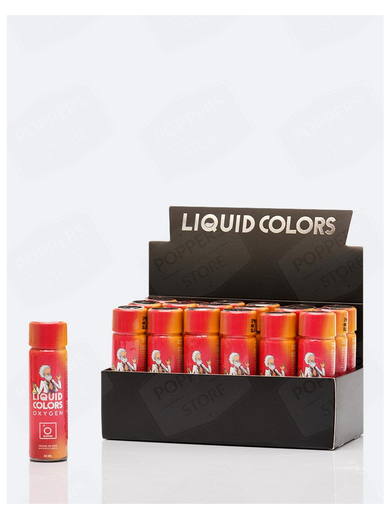 Lot de 18 Poppers Oxygen Liquid Colors, Vente Grossiste B2B