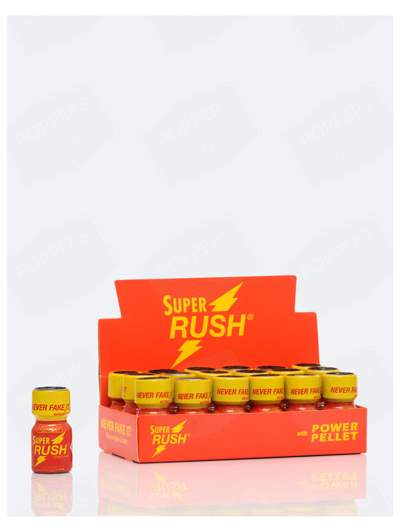 Pack De 18 Poppers Super Rush, Flacons de 10 ml, Force 4/5. Vente BtB